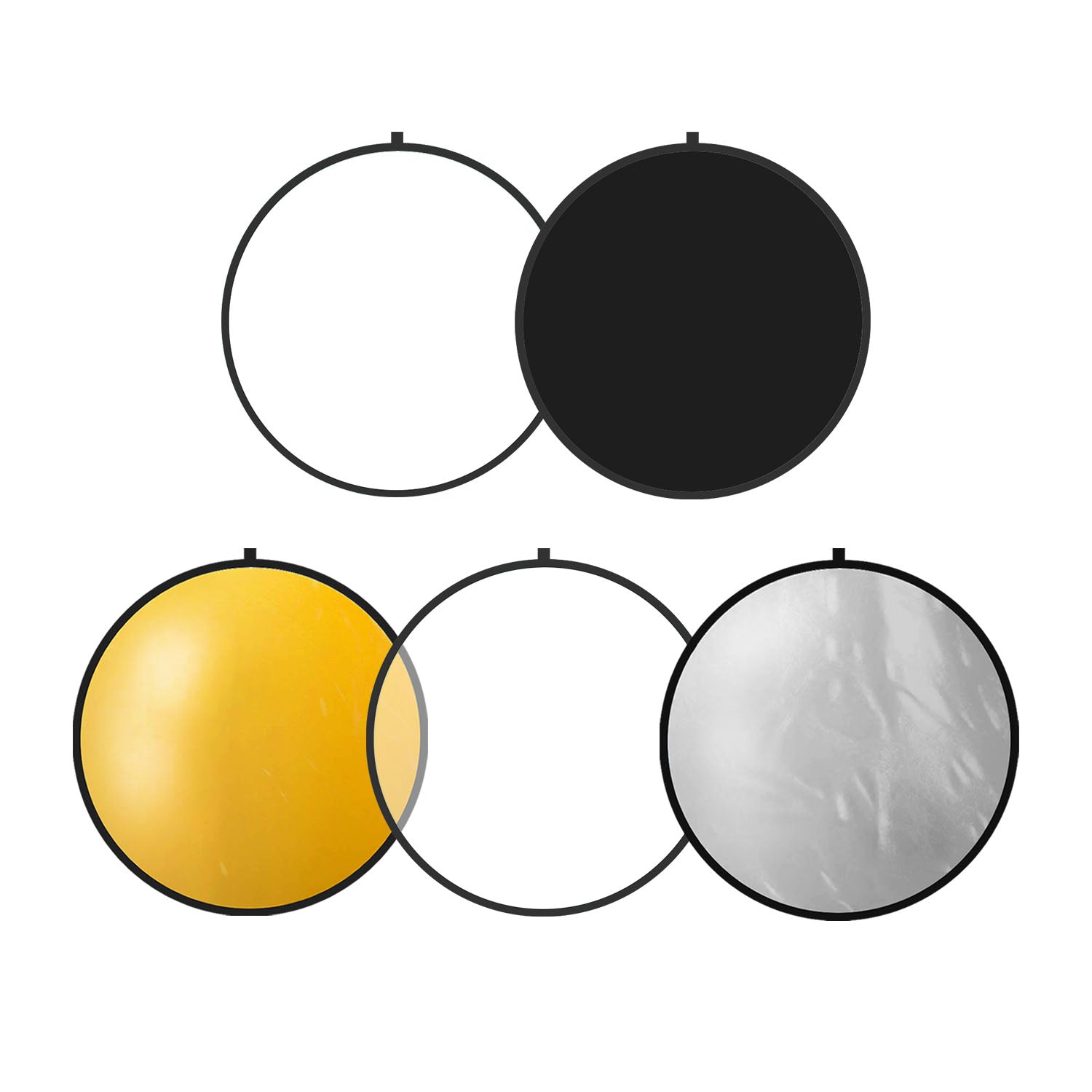 5-in-1 Collapsible Circular Reflector Disc (43 inch) – LimoStudio